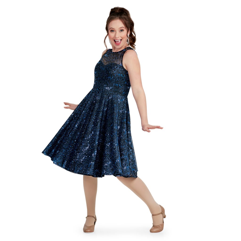 Custom Show Choir Dress Sweetheart Neck, Natural Waist | Band Shoppe