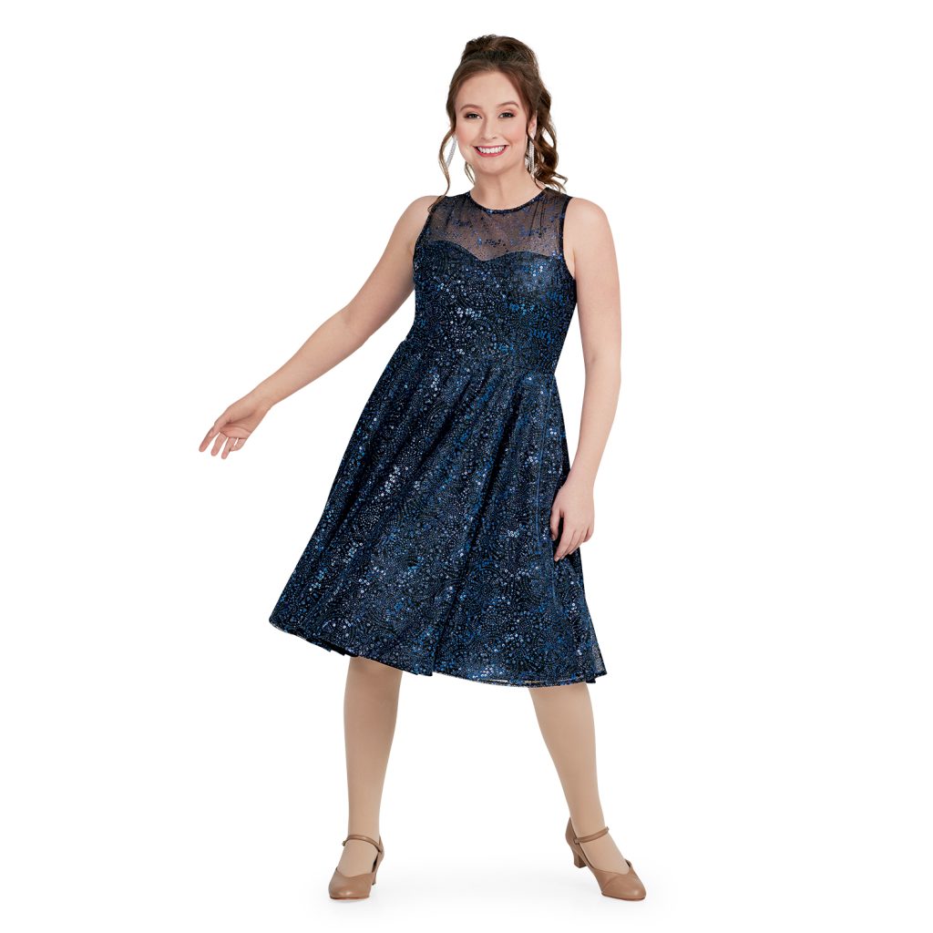 Custom Show Choir Dress Sweetheart Neck, Natural Waist | Band Shoppe