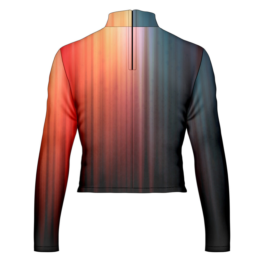 Custom Printed Red to Grey Gradient Marching Top | Band Shoppe