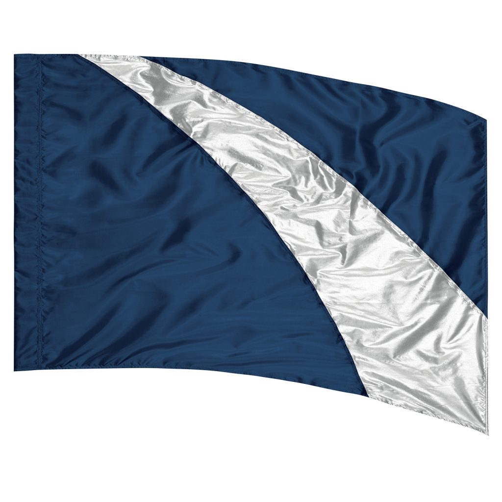Navy/Silver Sewn Flag 5538580 | Band Shoppe