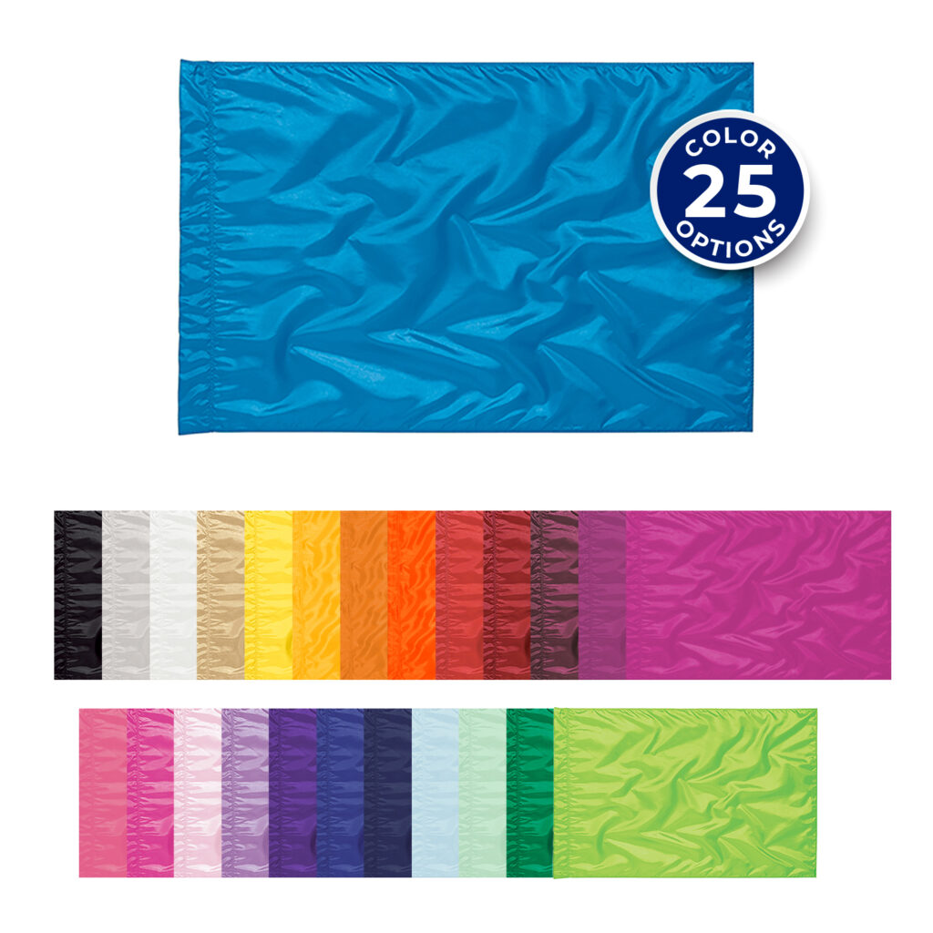 Solid Poly China Silk Rectangle Flag | Band Shoppe