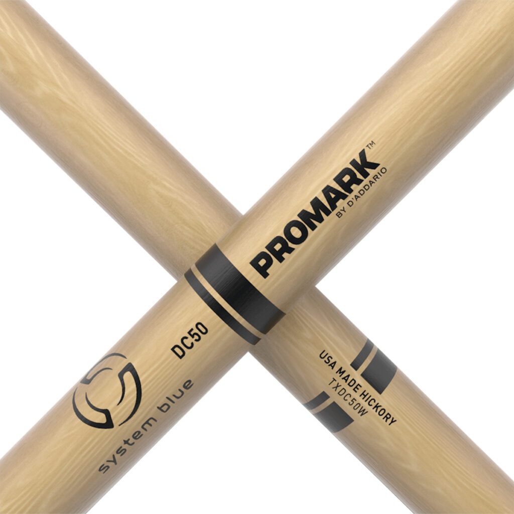 American Hickory DC50 System Blue Drumsticks | Band Shoppe
