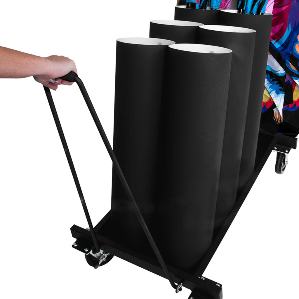 Jarvis Color Guard Flag Pole Cart | Band Shoppe