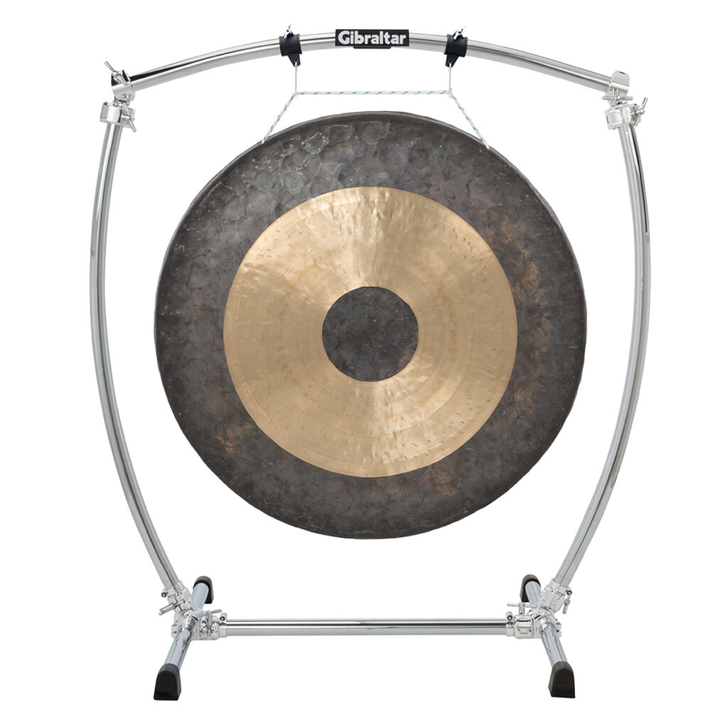 Gibraltar Large Curved Chrome Gong Stand | Band Shoppe